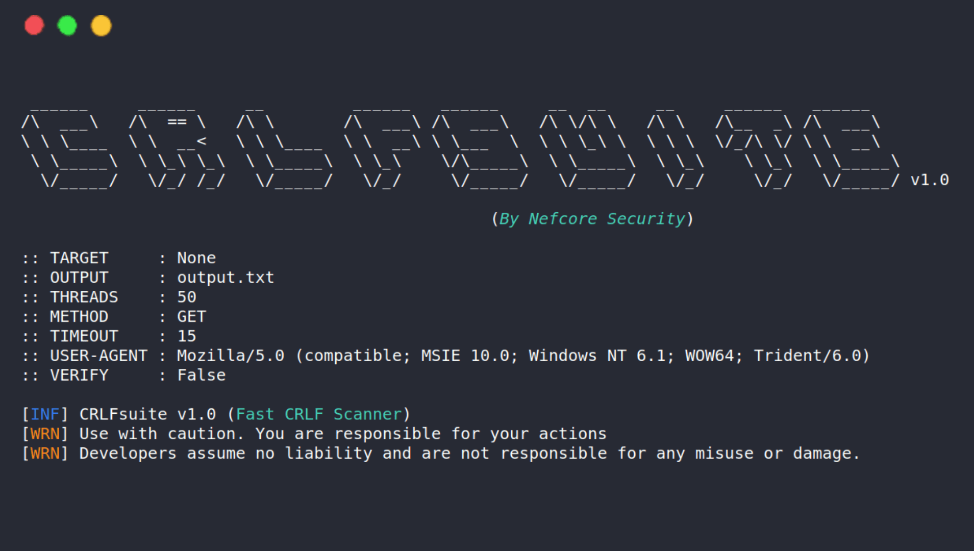 Crlfsuite V2 5 2 Releases Fast Crlf Injection Scanning Tool