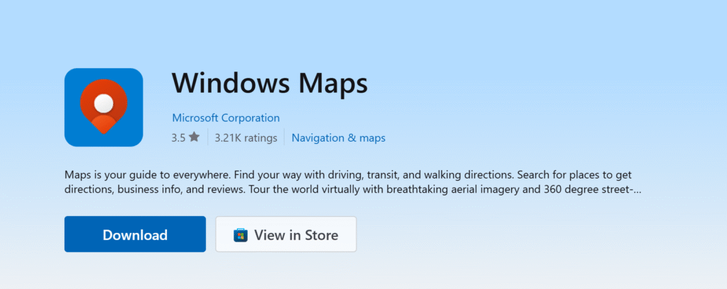 Microsoft to Remove Built-in Maps App from Windows 11 in July 2025