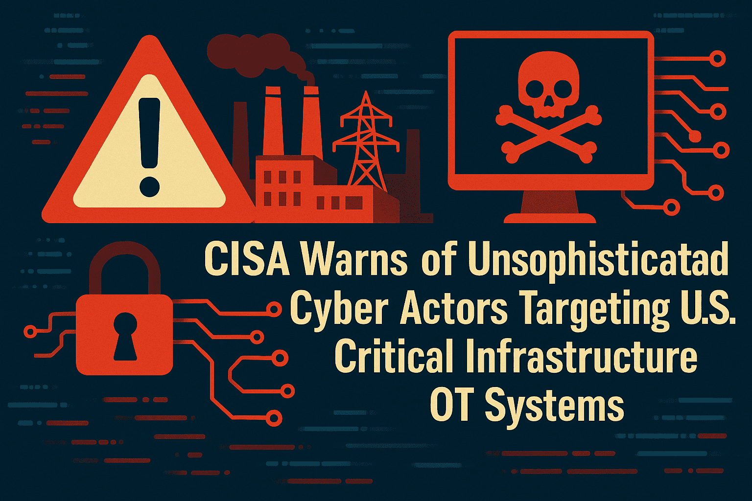 CISA Warns of Unsophisticated Cyber Actors Targeting U.S. Critical ... CISA Warns of Unsophisticated Cyber Actors Targeting U.S. Critical ...